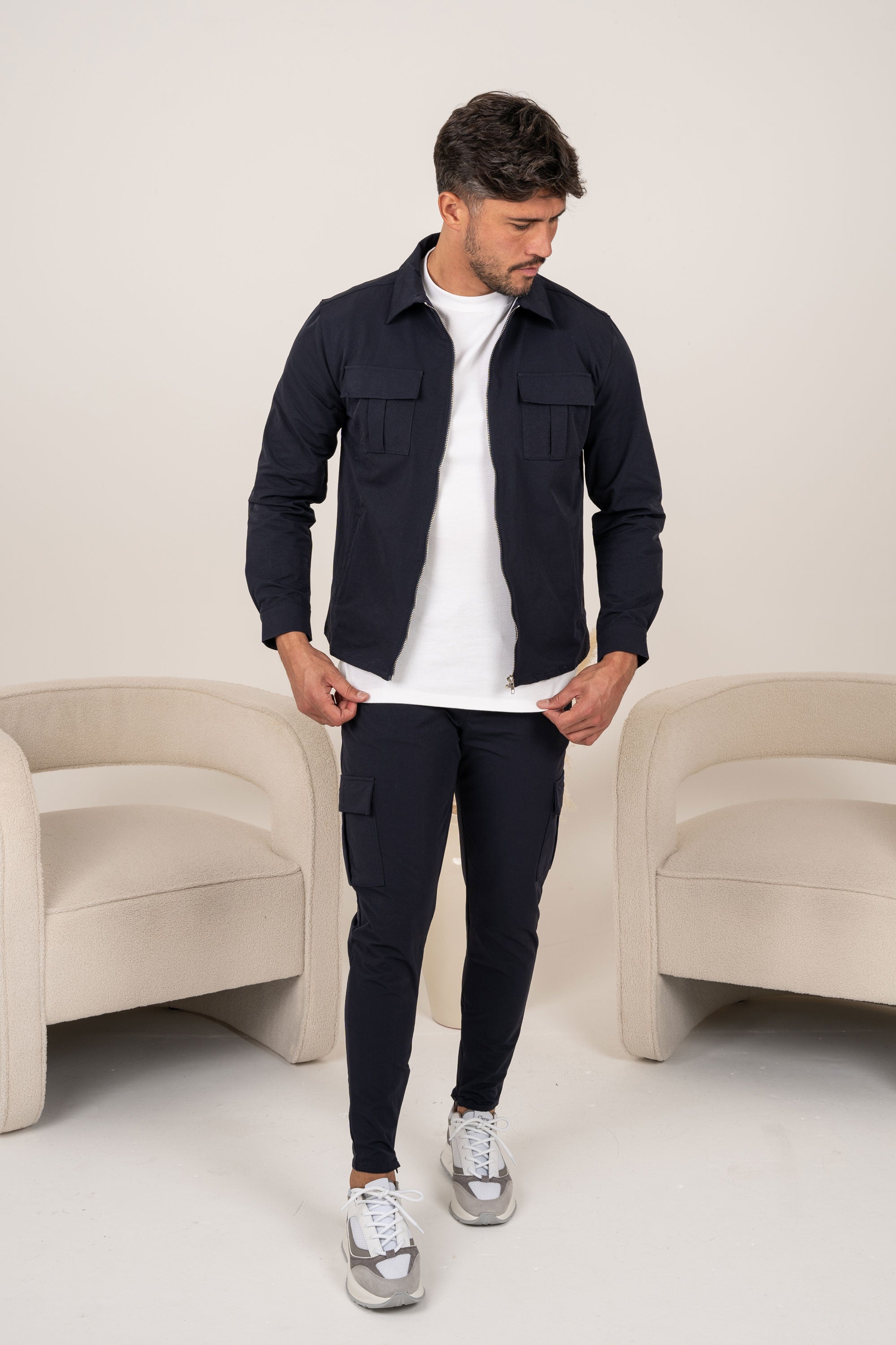 Premium Cargo Utility Jacket - Navy – Choix UK